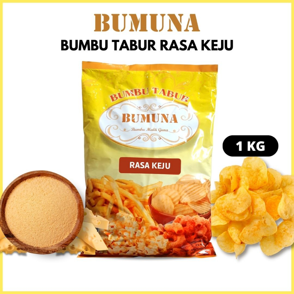 Jual Bumbu Tabur Rasa Keju 1Kg Bumuna / Bumbu Tabur Kripik Mie Lidi ...