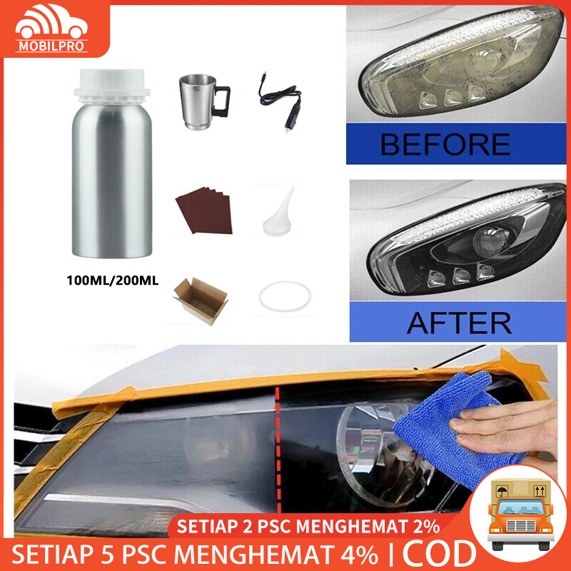 Jual nano burn coating headlights restoration headlamp pengkilap kaca ...