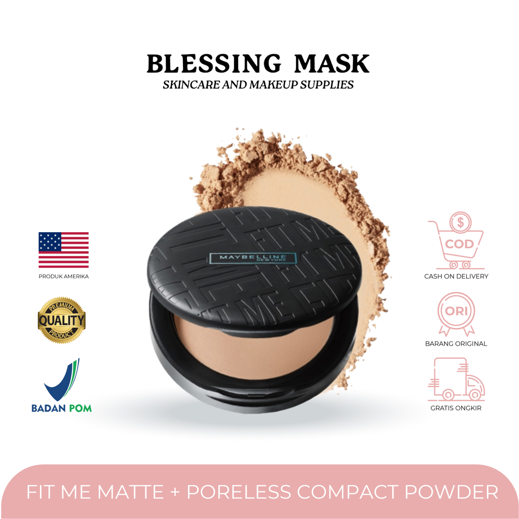 Jual MAYBELLINE Fit Me Matte + Poreless 16-Hour Oil Control Compact ...