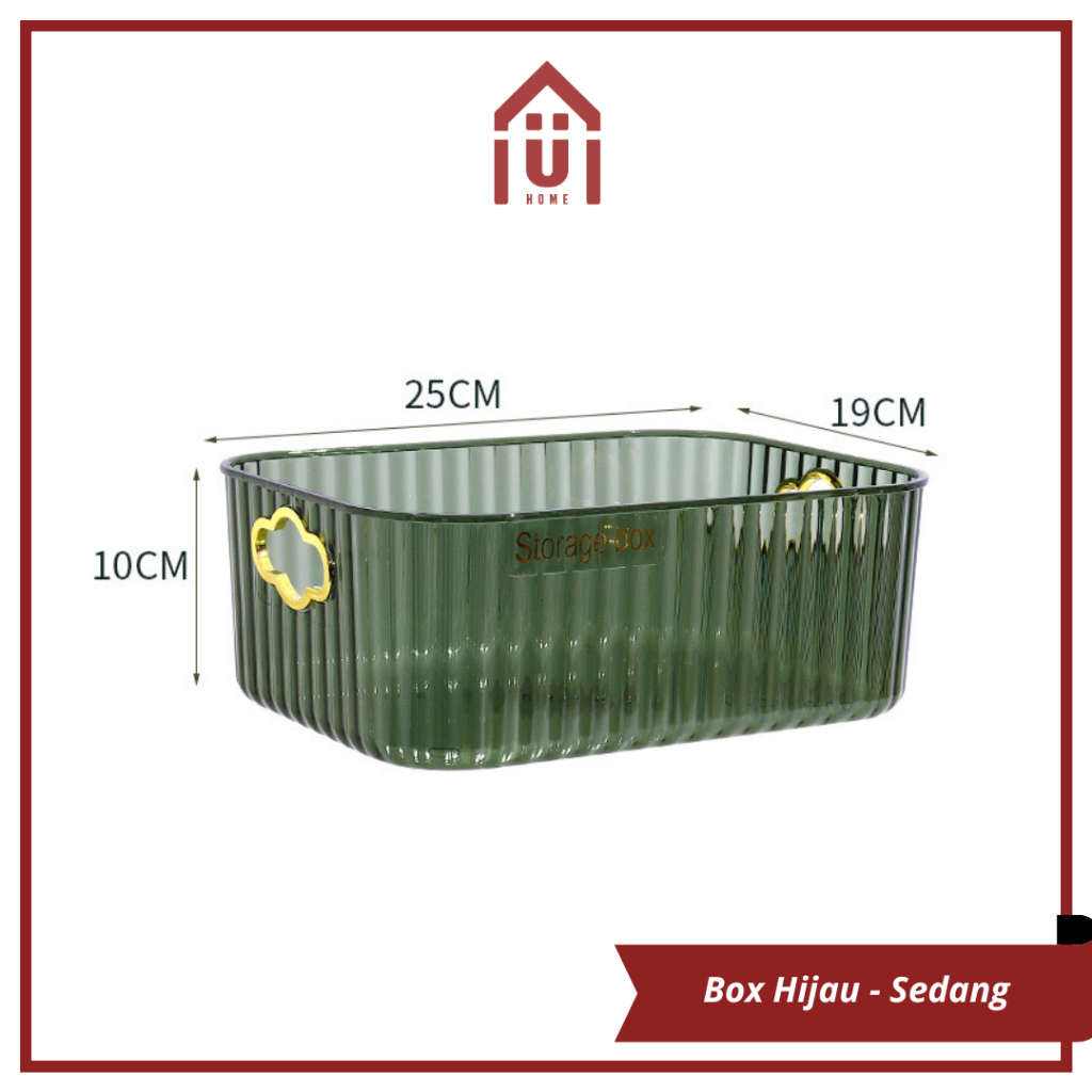 Jual UNISO - BOX PENYIMPANAN SERBAGUNA TRANSPARAN ESTETIK ORGANIZER ...
