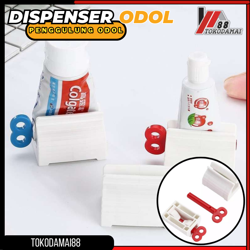 Jual Dispenser Odol Model Roll Putar / Alat Penjepit Penggulung Pasta ...