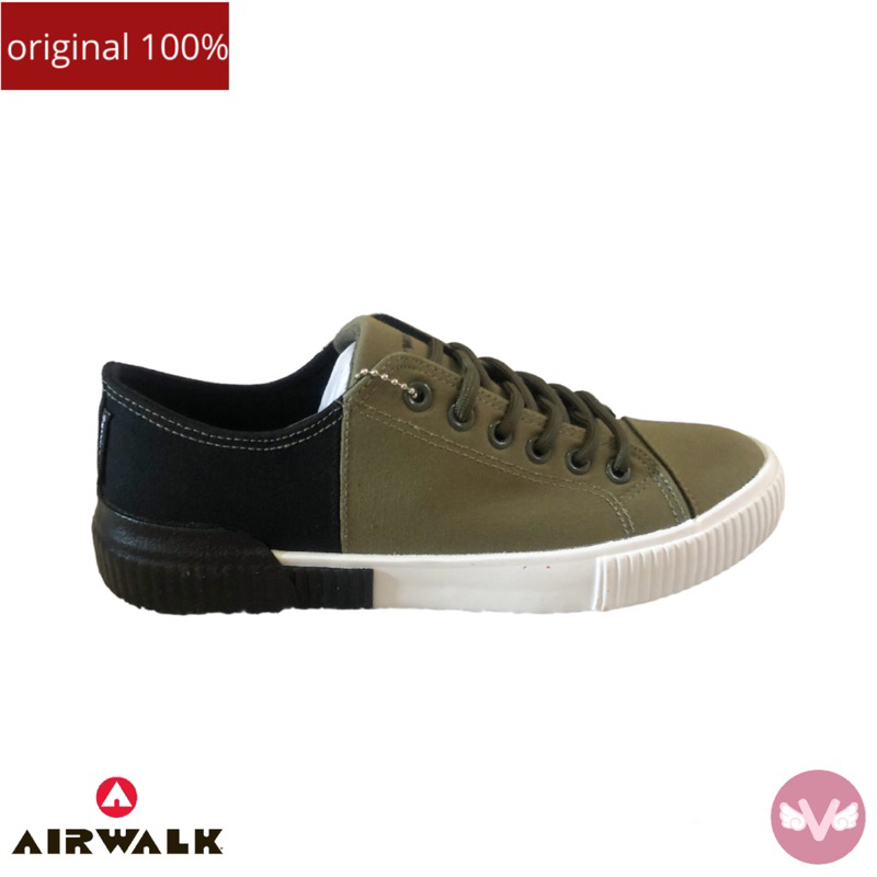 Jual Sepatu Pria Airwalk Original 100% Black green Sepatu Pria Hitam Hijau Sepatu Pria Airwalk ...