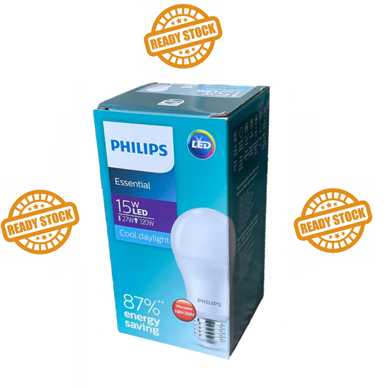 Jual Lampu Philips LED Essential 15 Watt Putih - LED Ess 15W 15Watt - Murah Original Bergaransi ...
