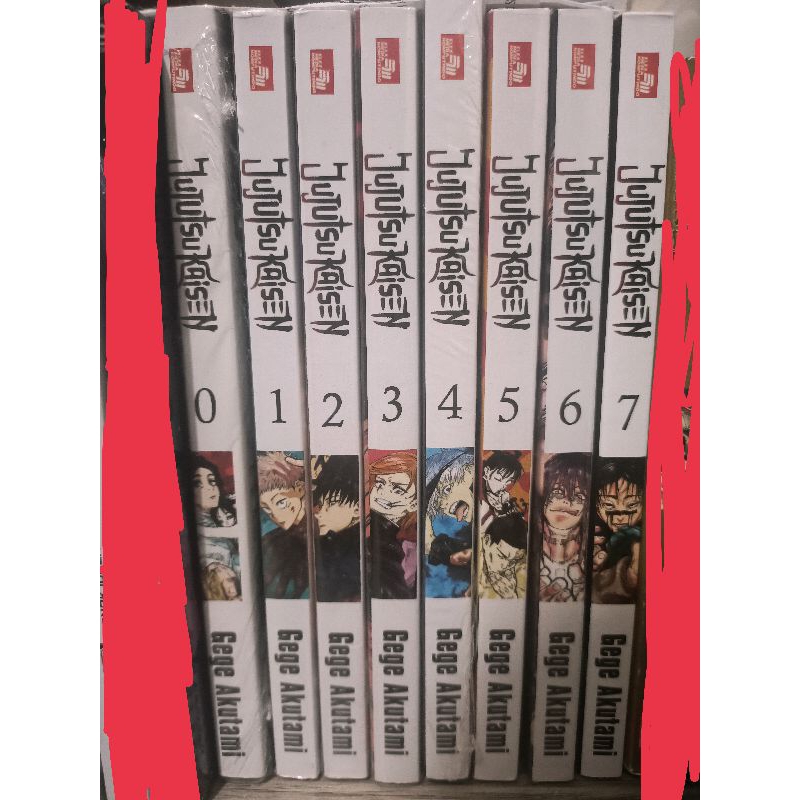 Jual BOOKED komik manga jujutsu kaisen set vol 0-7 preloved | Shopee Indonesia