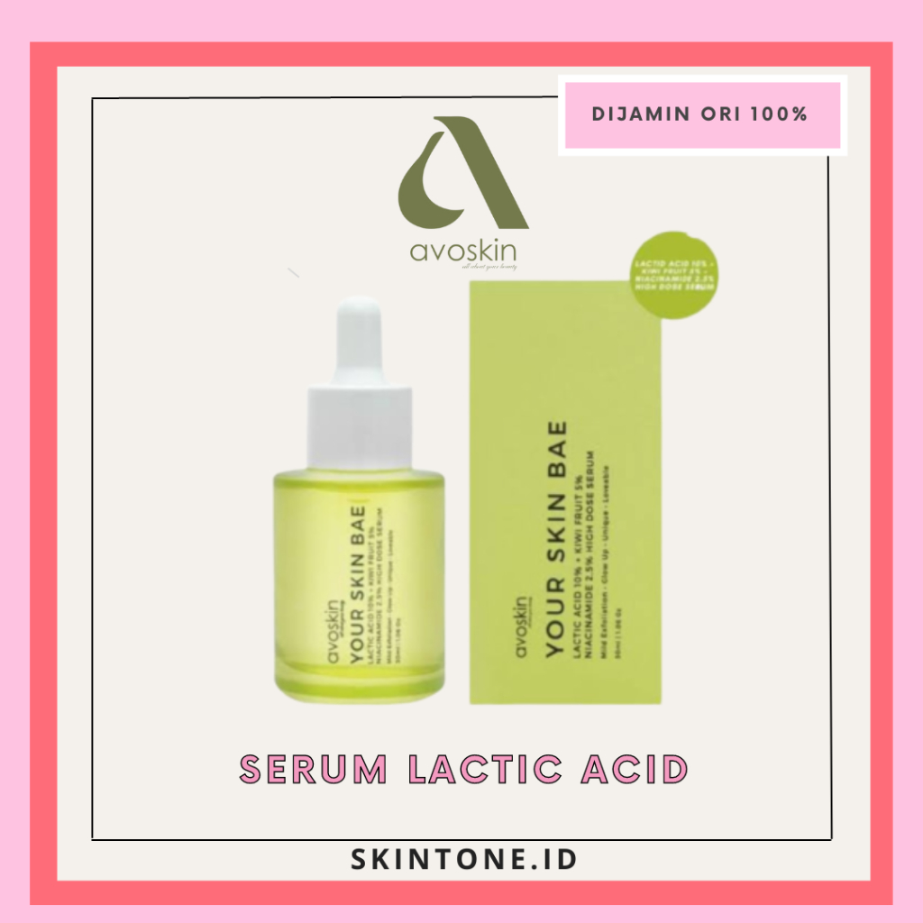 Jual AVOSKIN Serum Your Skin Bae YSB 10% Lactic Acid 30ml + Kiwi Fruit ...