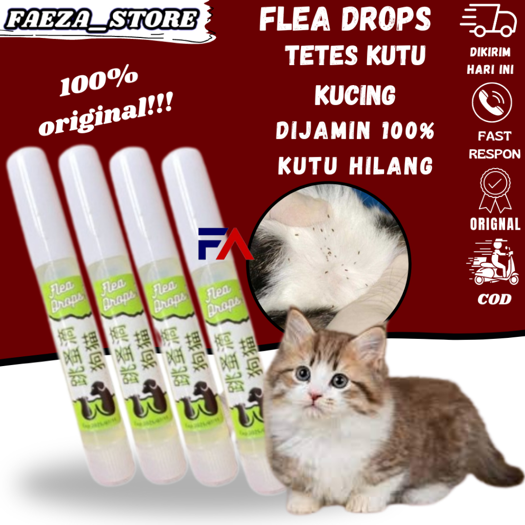 Jual Obat Kutu Tetes Hewan Kucing Anjing FAEZA_STORE | Shopee Indonesia