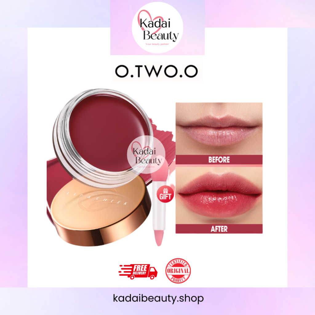 Jual O.TWO.O Hydrating Gloss Lip & Cheek balm Water Tint Lip Cream ...