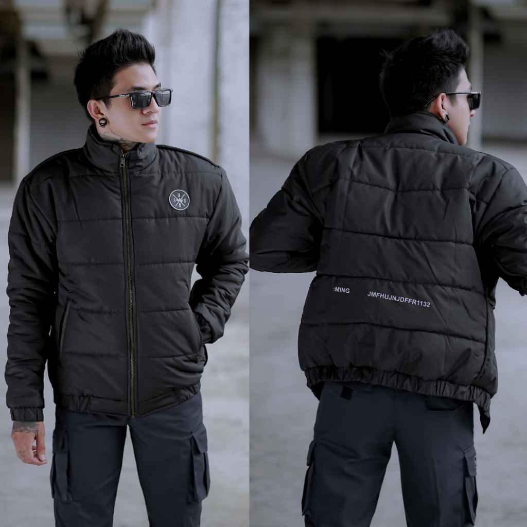 Jual Jaket Touring Motor Pria Polos Down Jacket Tebal Adem Windbreaker BGSR | Shopee Indonesia