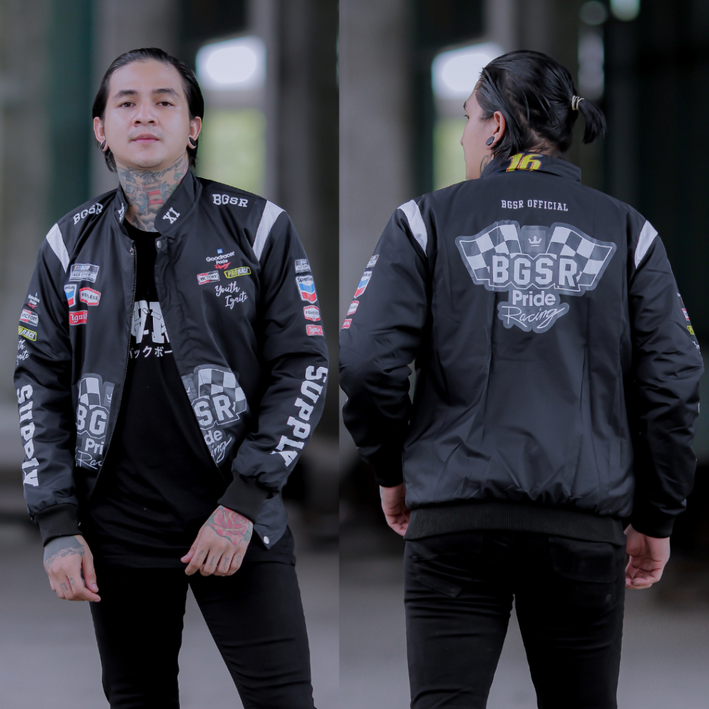 Jual Jaket Pria Nascar Racing Jacket Sunmori Touring Motor Windbreaker Adem Merah Hitam | Shopee ...