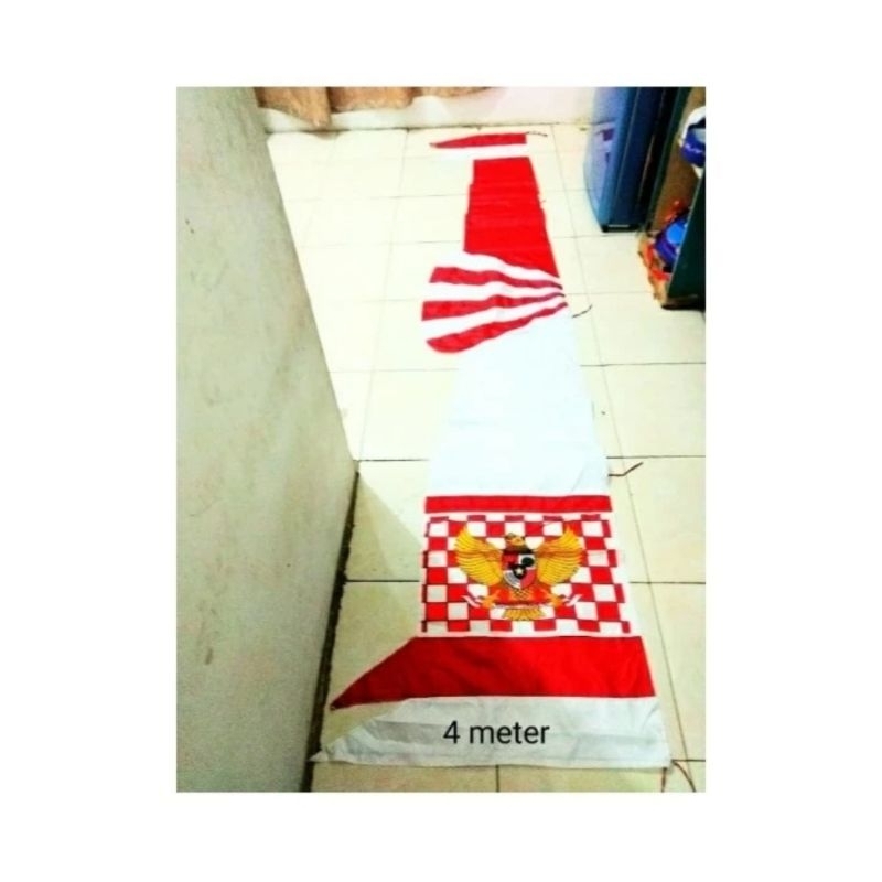Jual Grosir Bendera Layar Merah Putih 4 meter dan 5 meter | Shopee ...