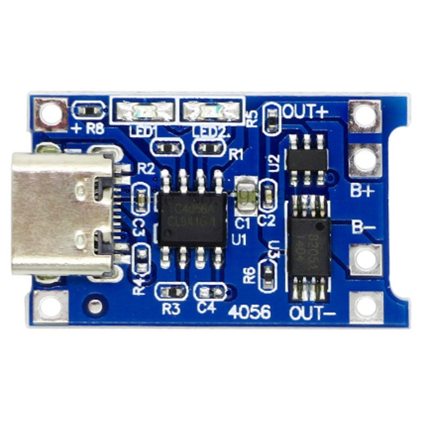 Jual ES type-C USB 5V 1A 18650 TP4056 4056 Baterai Lithium Charger ...