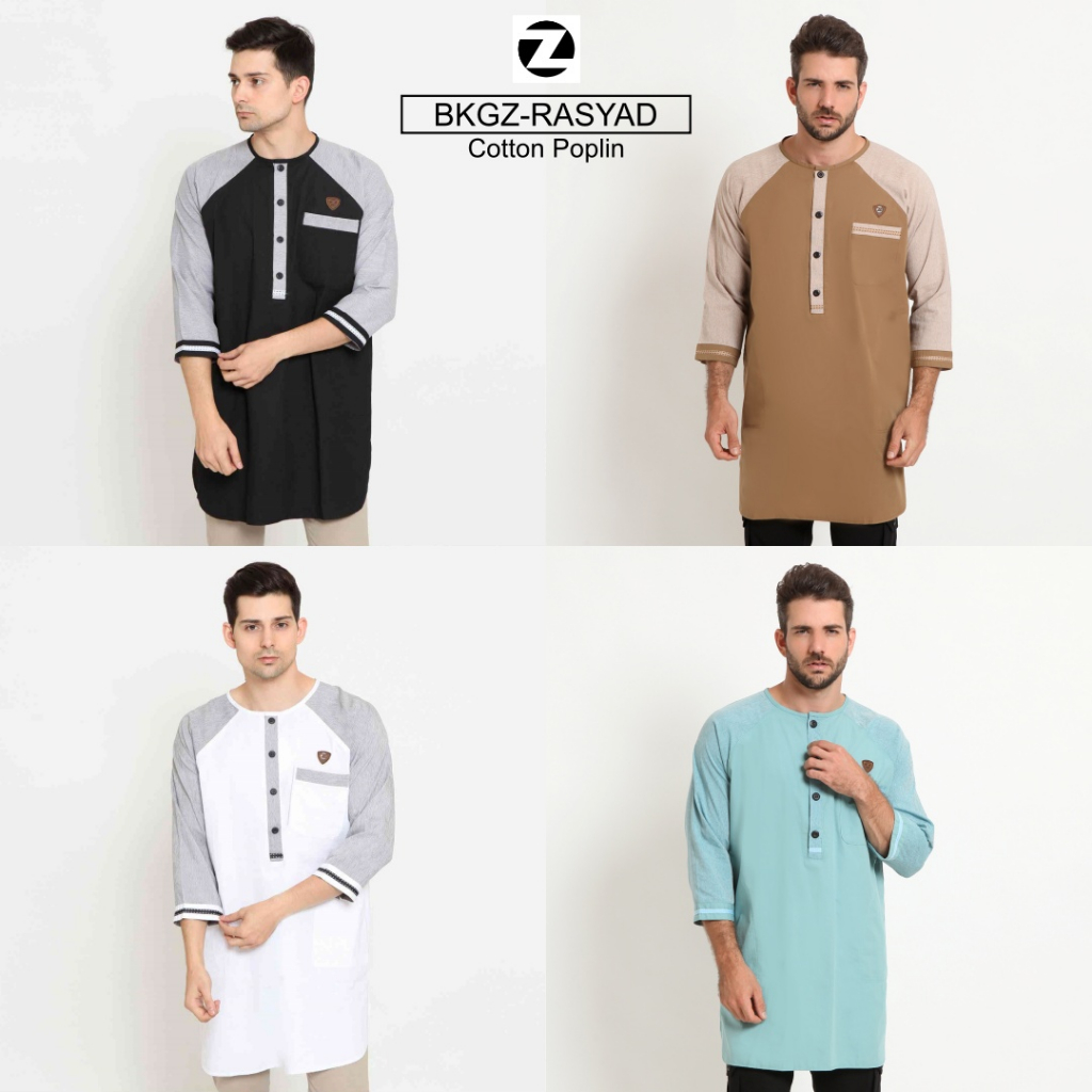 Jual NEW ARRIVAL!!! Baju Koko Gamis Pria Zayidan - Rasyad - Hitam ...