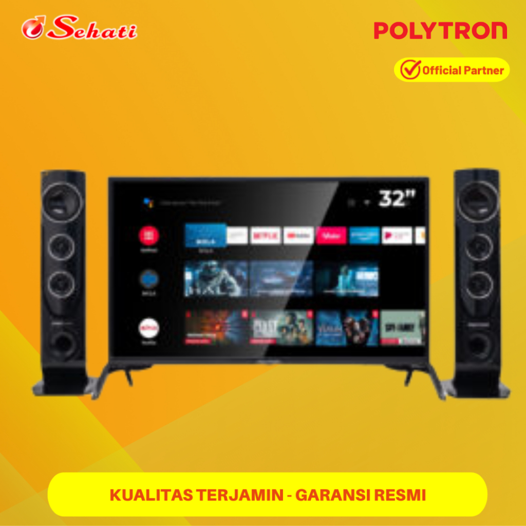 Jual POLYTRON PLD-32TAG9855+SPK T1032 LED Polytron Smart Cinemax Android TV [32 inch] | Shopee ...