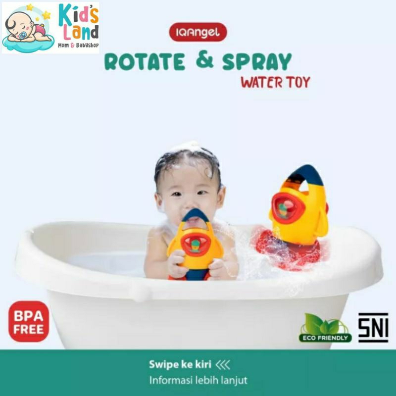 Jual IQANGEL ROTATE & SPRAY WATER TOY ATAU MAINAN MANDI BAYI DAN ANAK ...