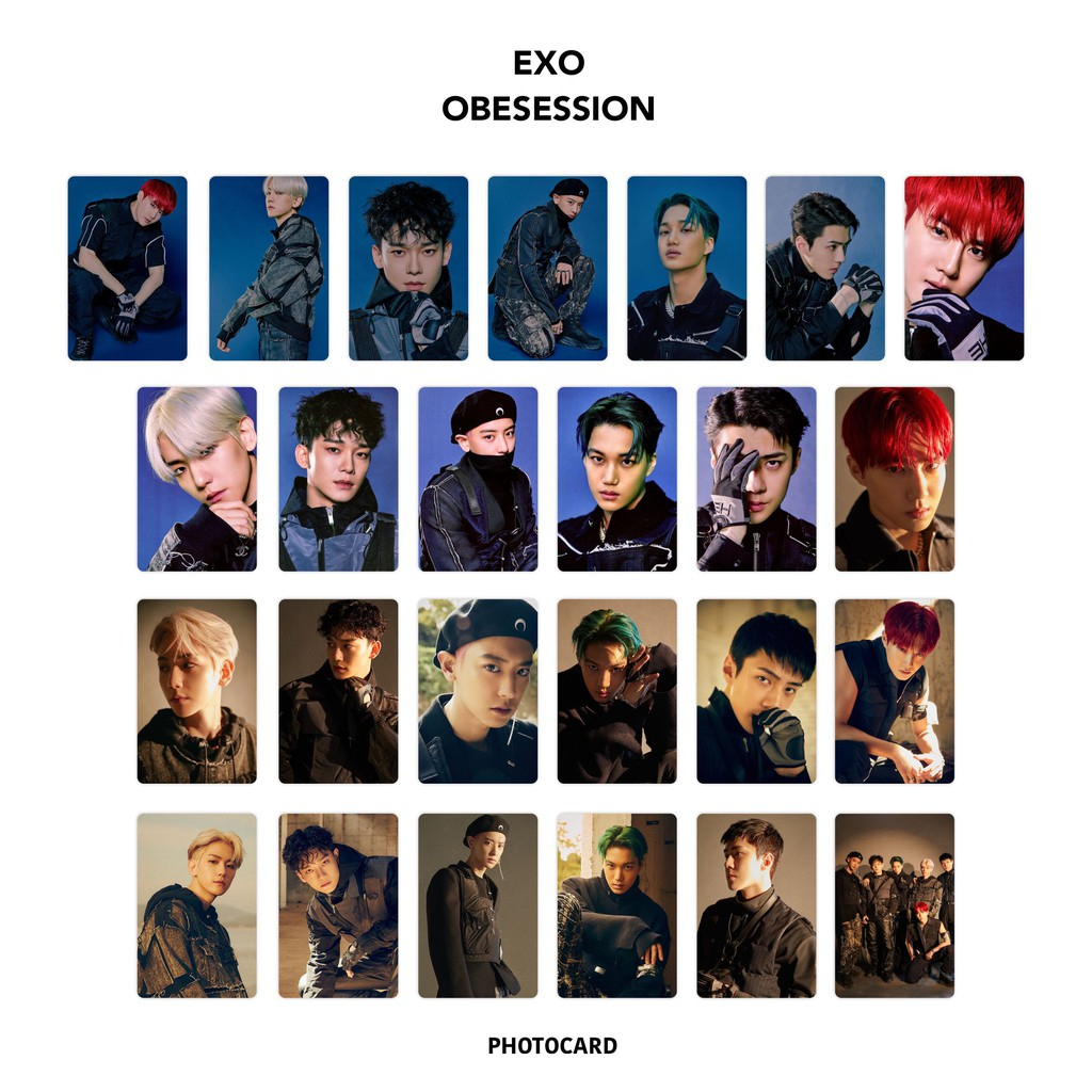 Jual HOTOCARD EXO OBSESSION ALL MEMBER - 25 PCS | Shopee Indonesia