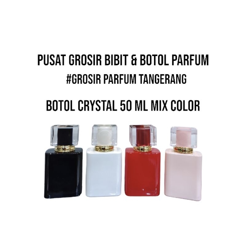 Jual BOTOL CRYSTAL 50 ML WARNA EXCLUSIVE - BOTOL PARFUM | Shopee Indonesia