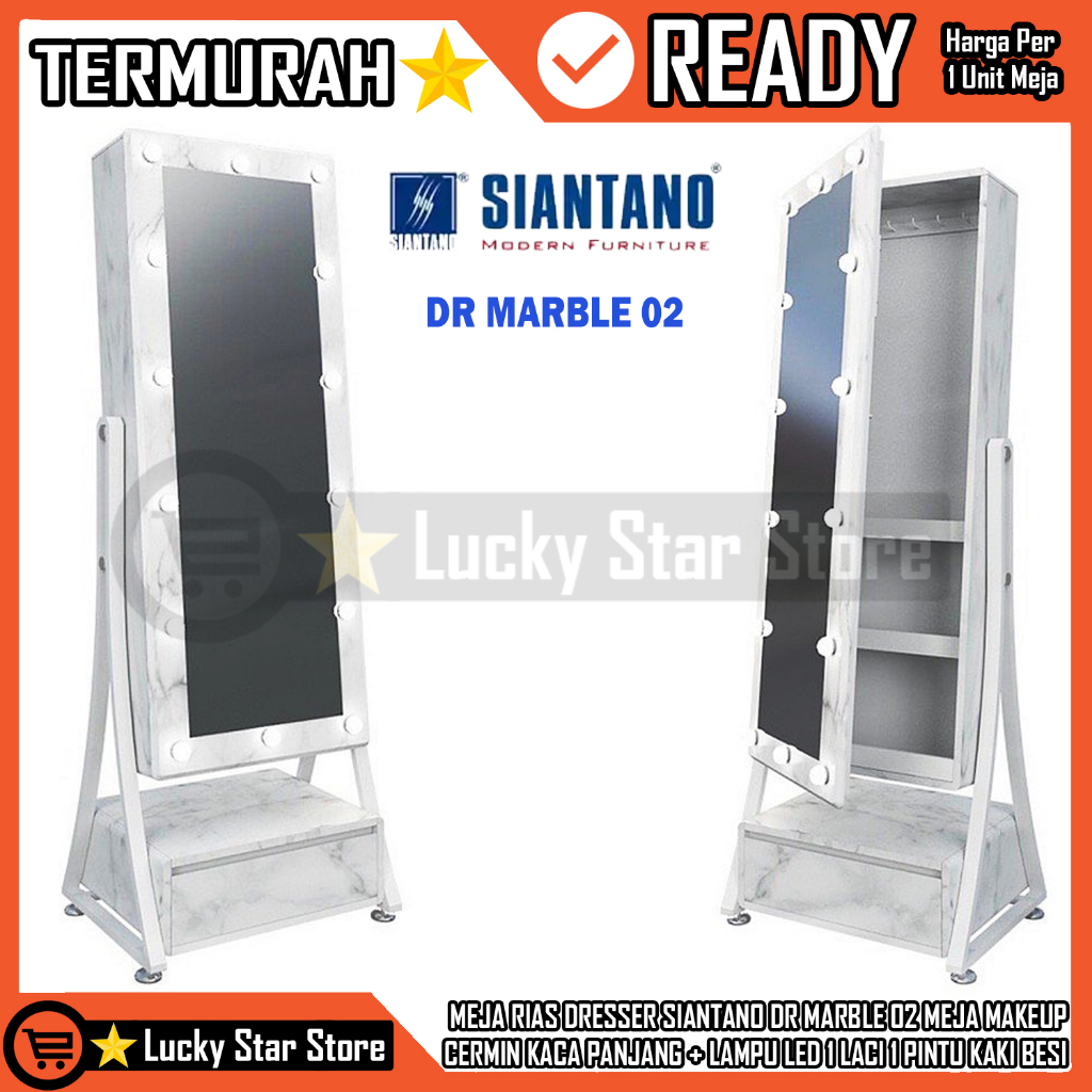 Jual (INSTANT) MEJA RIAS DRESSER SIANTANO DR MARBLE 02 MEJA MAKEUP ...