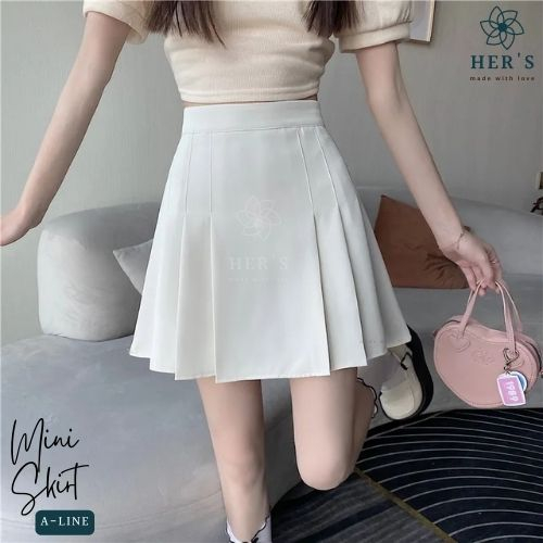 Jual Hers Tailor - Evy Mini Pleated Skirt - Korean Skirt - Mini Skirt A ...