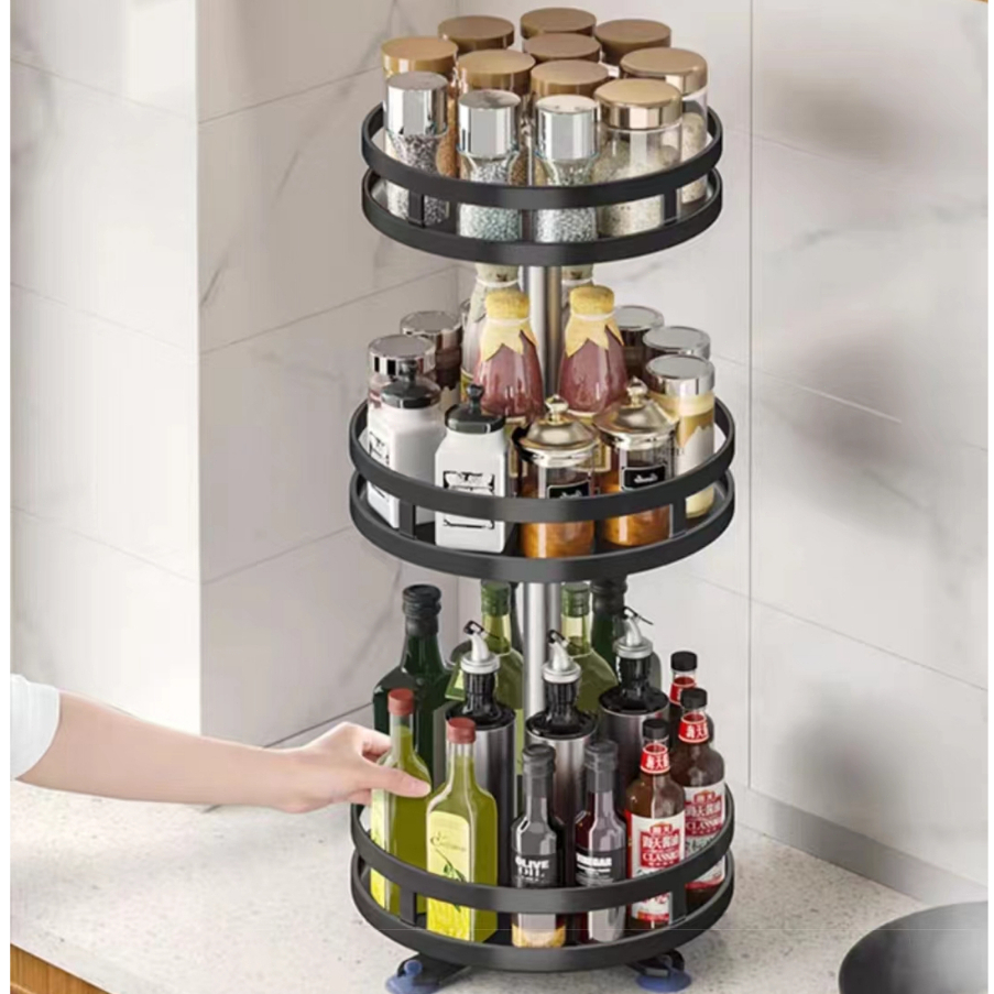 Jual Furnibest Rak Putar Rak Bumbu Rak Skincare Tingkat Penyimpanan ...