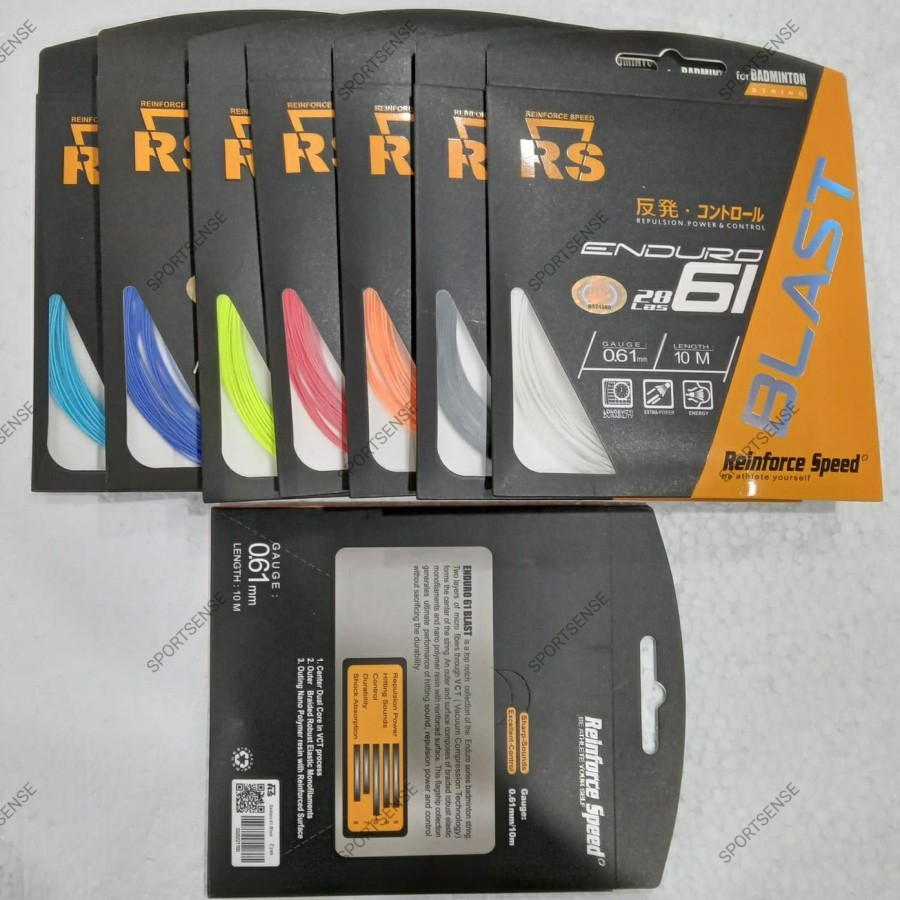 Jual SENAR RAKET BADMINTON RS ENDURO 61 BLAST ORIGINAL | Shopee Indonesia