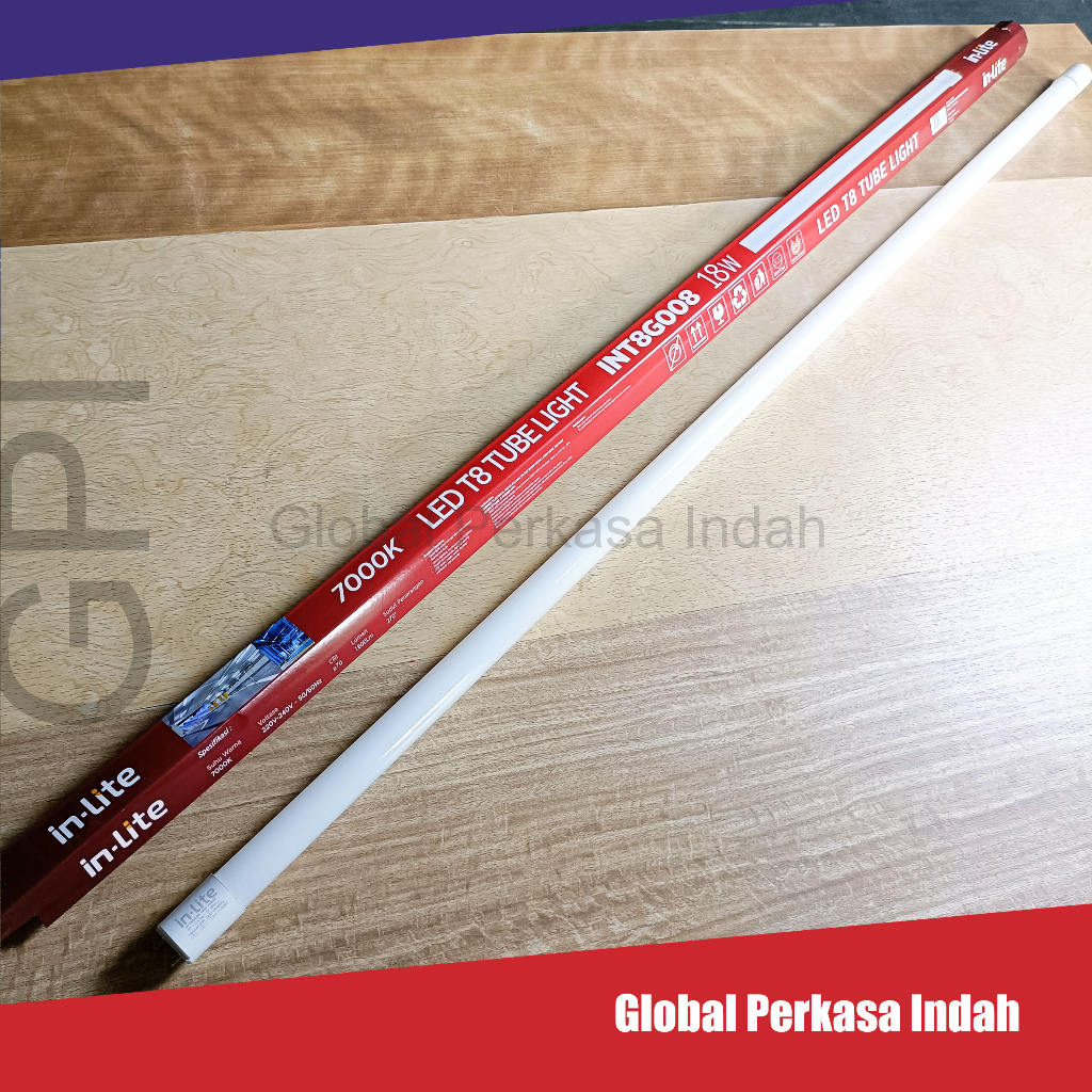 Jual INLITE IN LITE LAMPU TL LED PUTIH KUNING NEON T8 18W 120CM INT8G008 | Shopee Indonesia