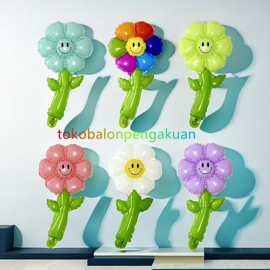 Jual Balon Pentung Bunga Daisy balon balon huruf balon latex balon ...