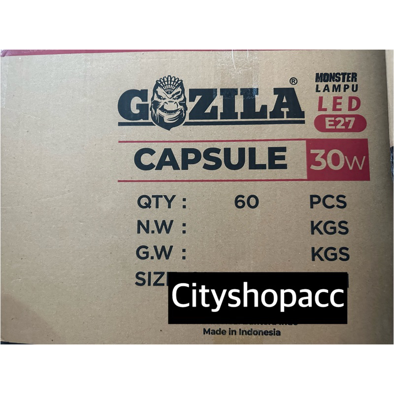 Jual LAMPU LED GOZILA 30W / 30 Watt ( 1 DUS / 1 KARTON isi 60 pcs ...