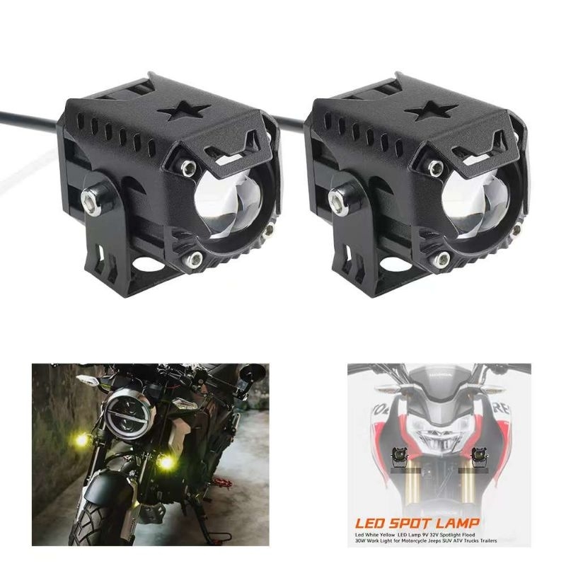 Jual Lampu Tembak D2 Lampu Sorot Laser D2 2 Warna Hi-Lo Demon Red Kedip ...