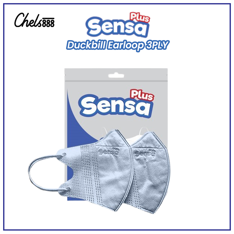 Jual Masker Duckbill Sensa Plus / Duckbill Earloop 3Ply isi 50pcs ...