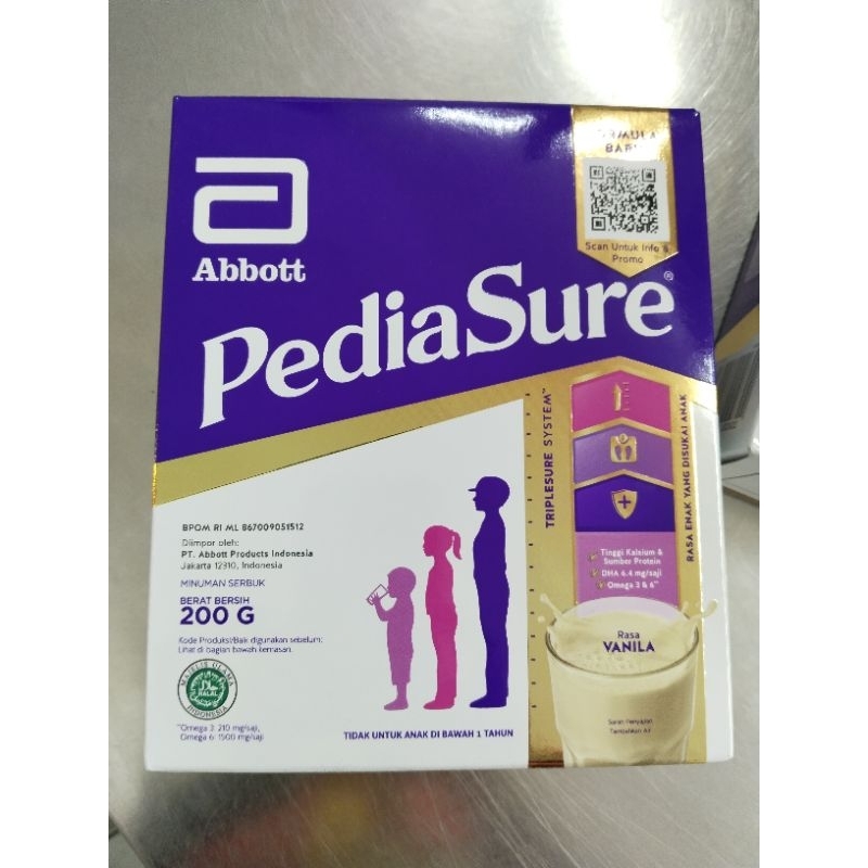 Jual pediasure tsure varian madu atau vanila box 200g | Shopee Indonesia