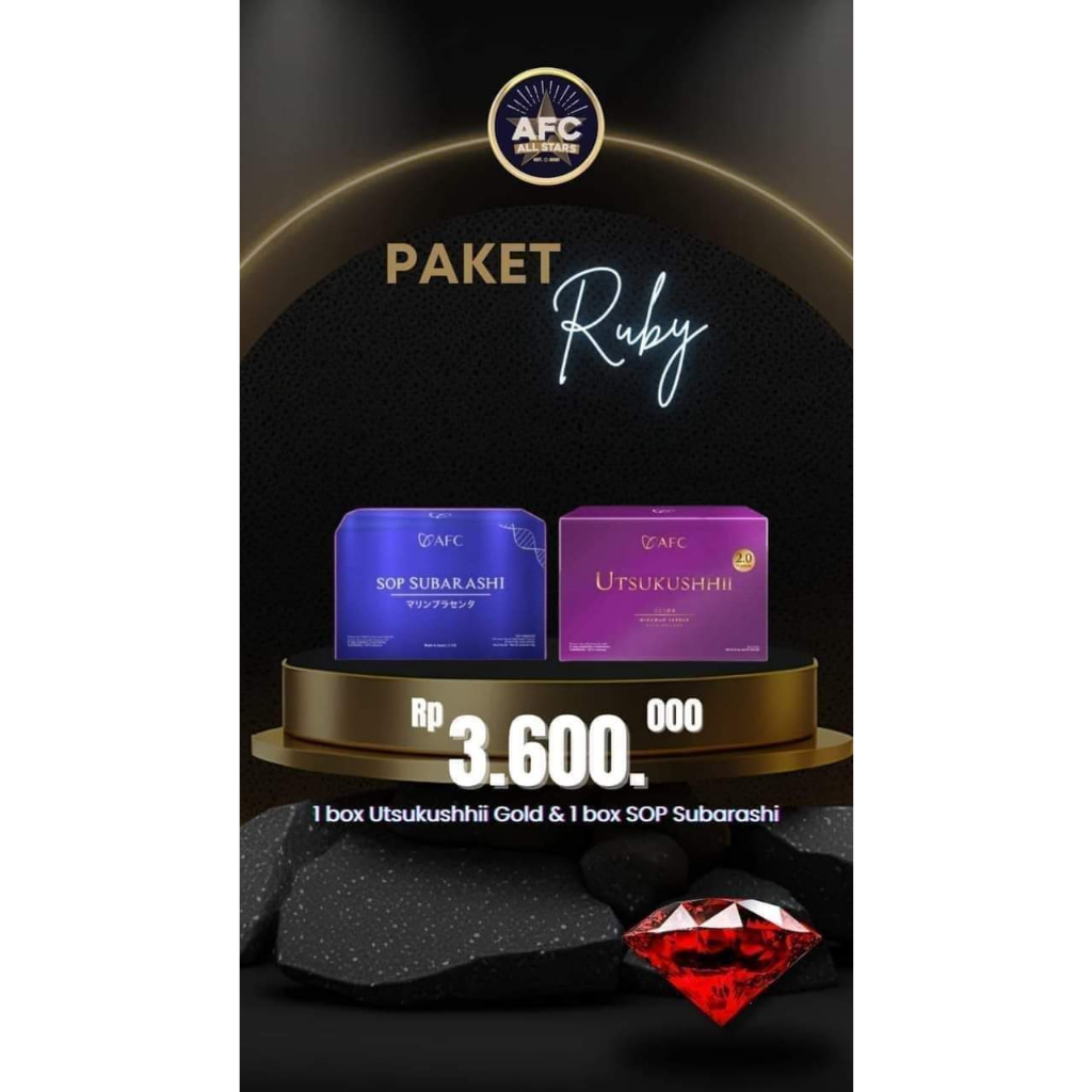 Jual Paket AFC 2 Box Mix SOP Subarashi + Utsukushhii Gold - 2 Box Isi ...