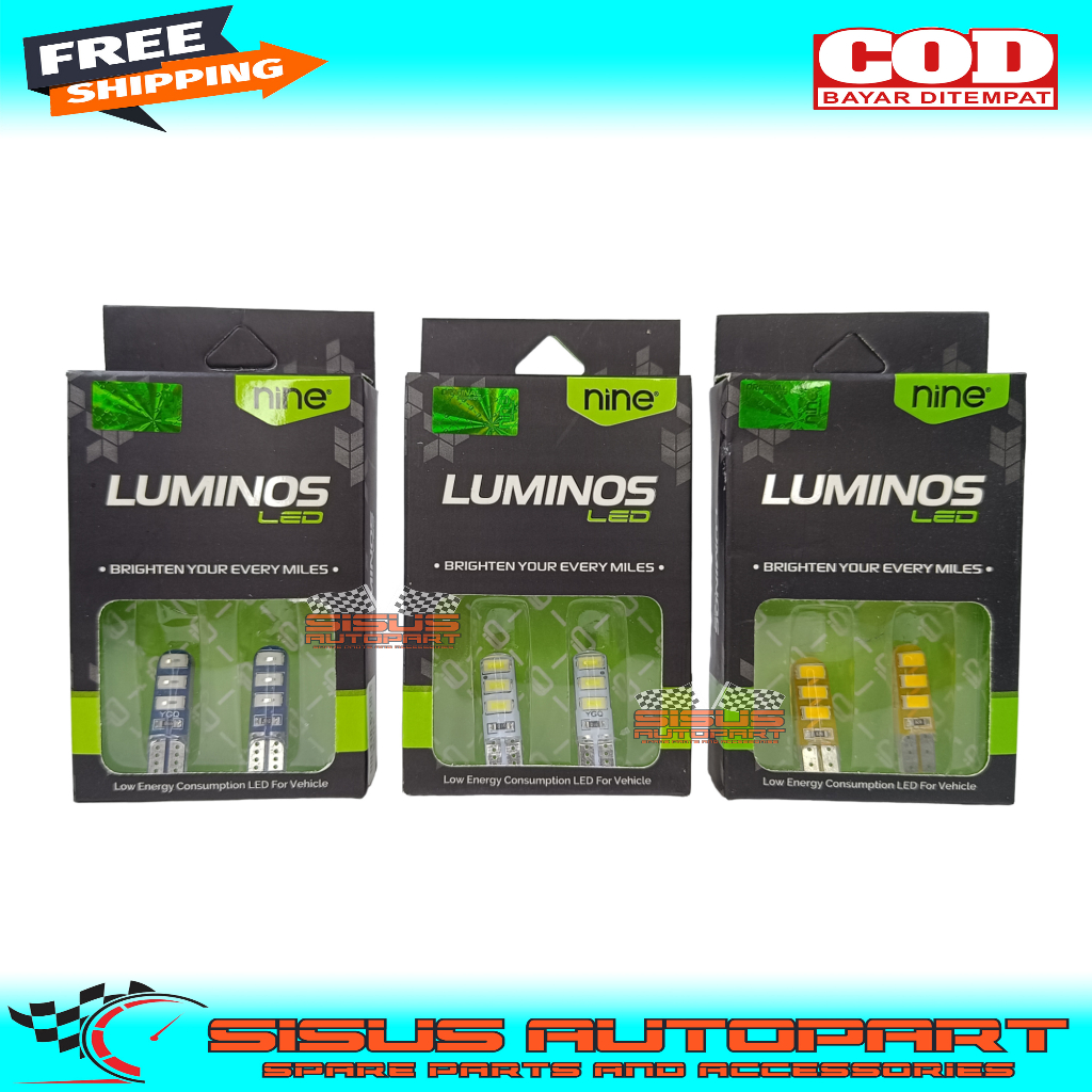 Jual LAMPU LED T10 9NINE LUMINOS / LAMPU SEIN SENJA MUNDUR SUPER BRIGHT ...