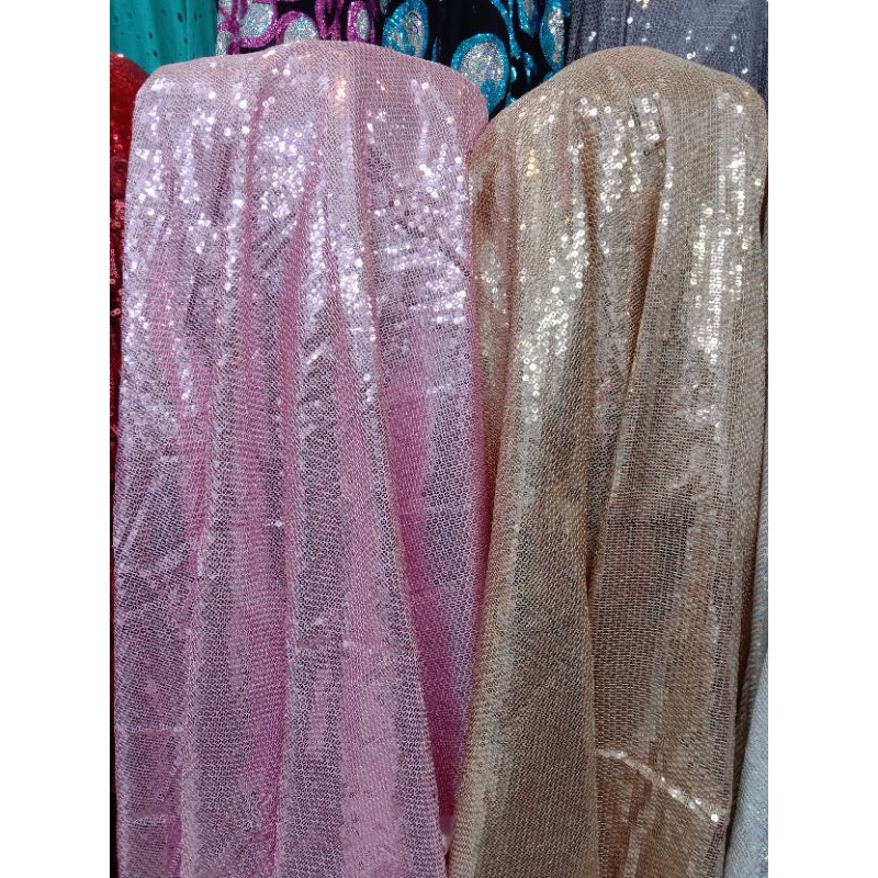 Jual kain/bahan sequin seribu payet | sequin garment korea | Shopee ...