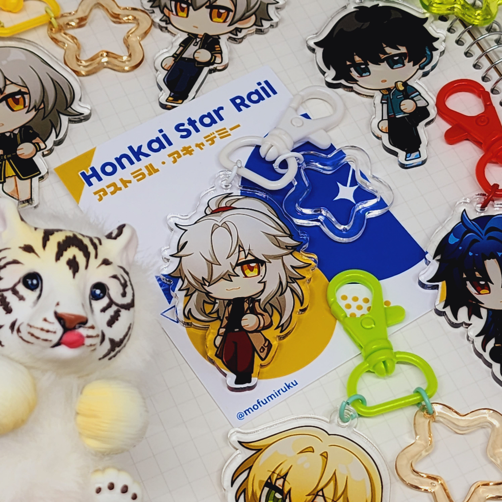 Jual Honkai Star Rail Keychain by mofumiruku | Stelle Caelus Danheng ...
