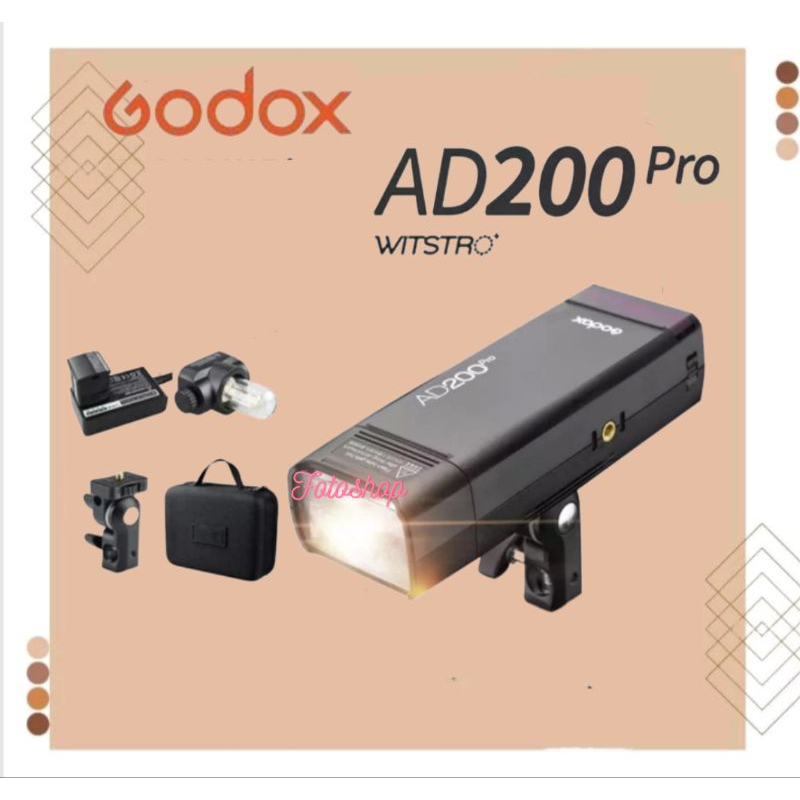 Jual GODOX AD200 PRO FLASH WISTRO POCKET FLASH KIT AD-200 PRO AD200 PRO ...