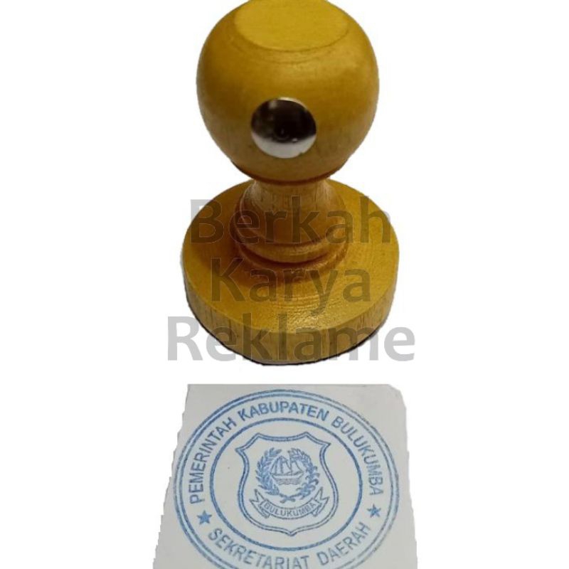 Jual Stempel Kayu Bulat Oval Custom | Shopee Indonesia