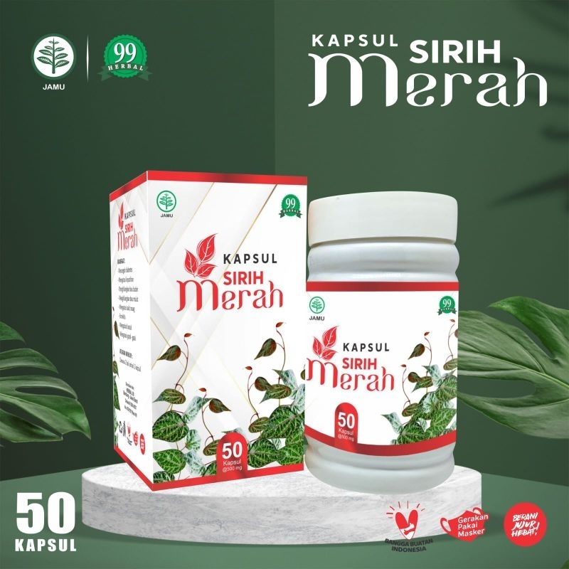 Jual Kapsul Sirih Merah / Daun Sirih Merah / Mengatasi Keputihan / Obat ...