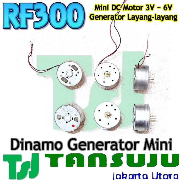 Jual RF300 Mini DC Motor 3V - 6V Dinamo Generator Mini Layang-Layang ...