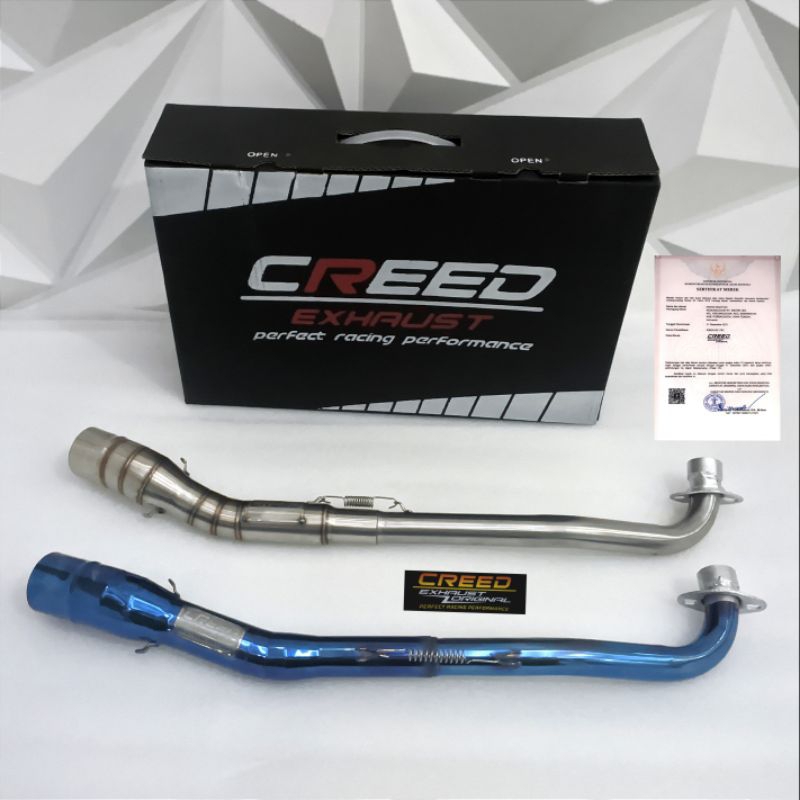 Jual Leher knalpot Racing Orginal CREED New for motor bebek 110 bebek ...