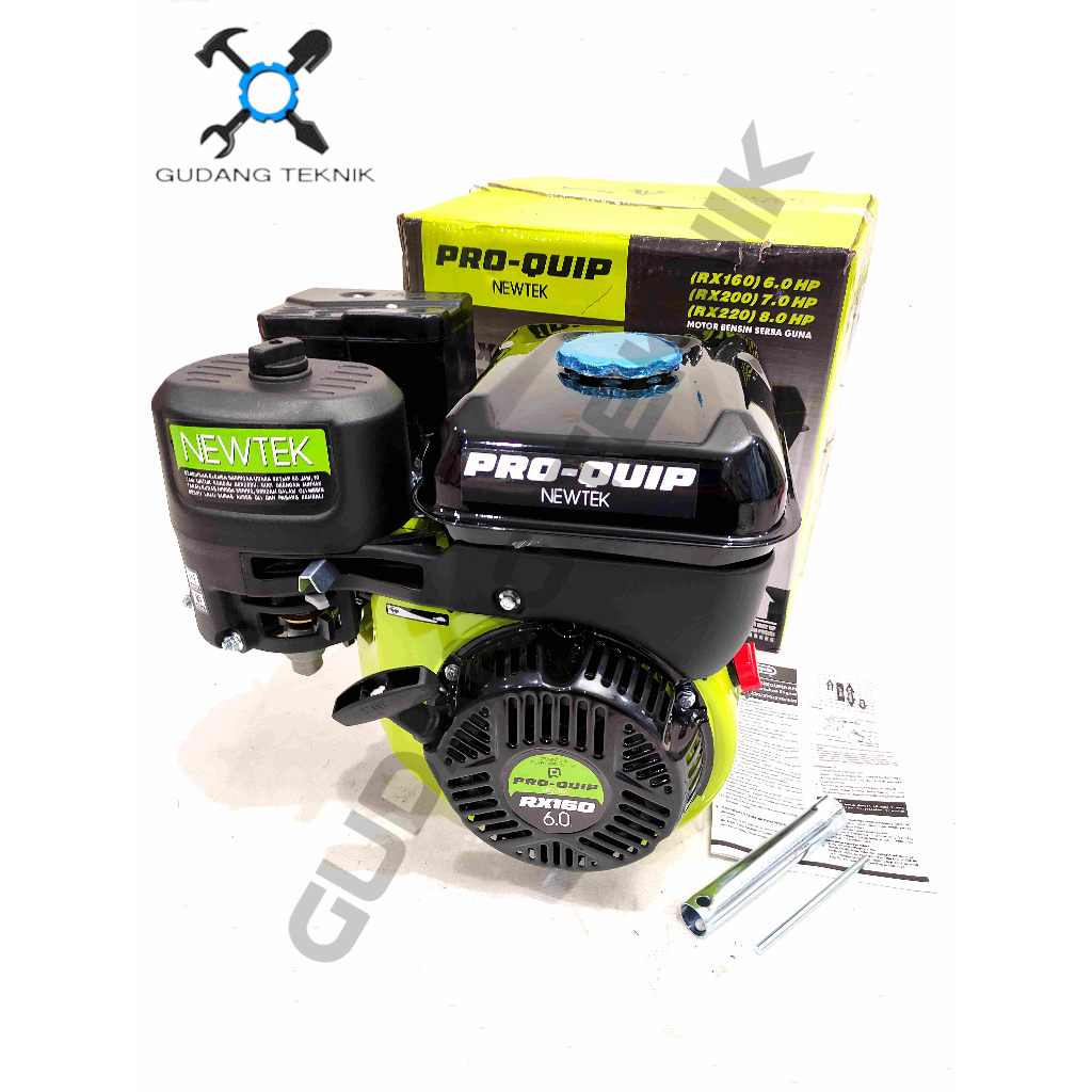 Jual Engine Penggerak 6HP 4Tak RX160 PROQUIP / Engine Gasoline Bensin ...