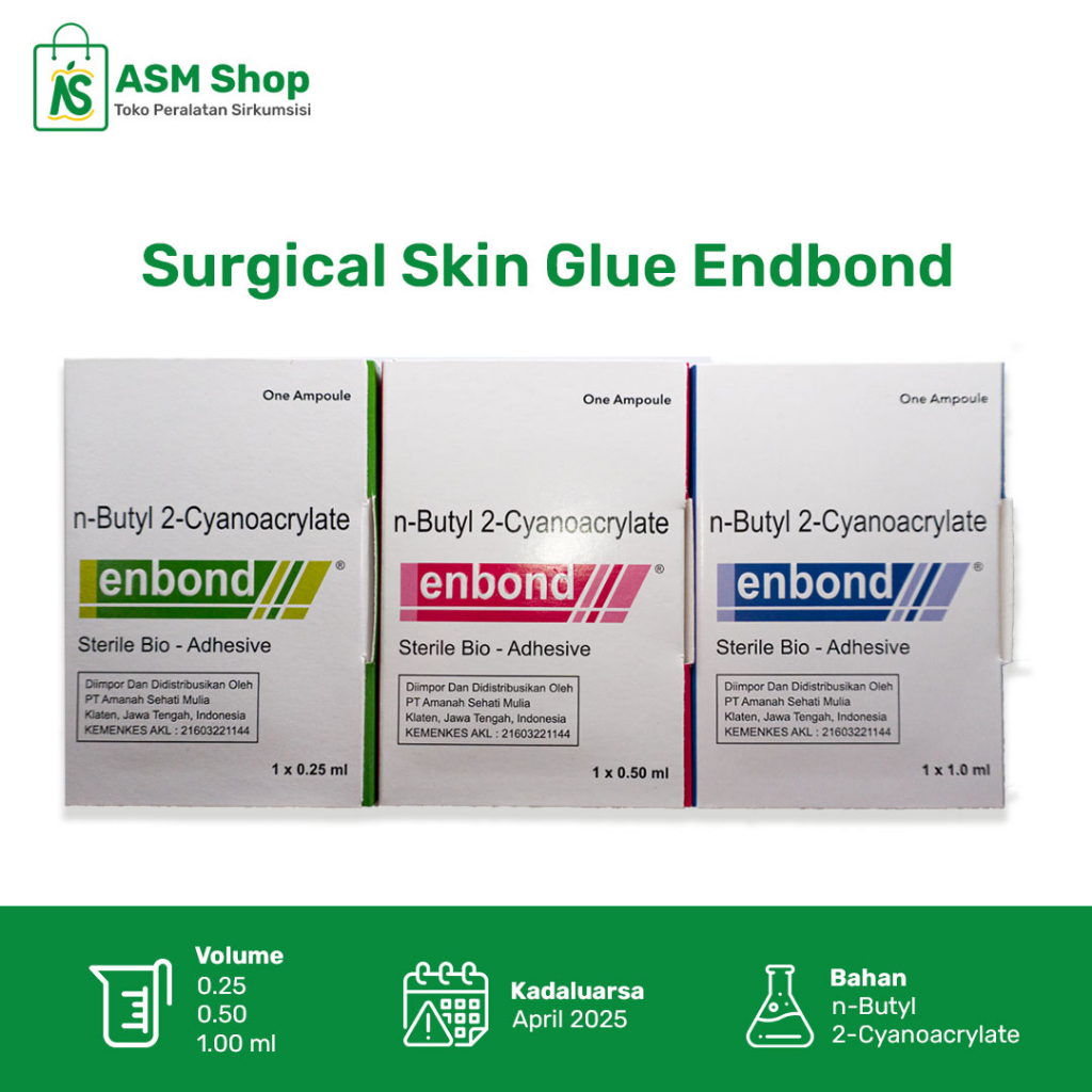 Jual Enbond Skin Glue Lem Medis untuk Khitan, Sunat dan Luka | Shopee ...
