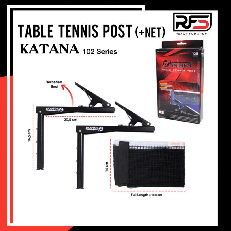 Jual Tiang Net Pingpong Model Jepit / Net Tenis Meja Katana 102 Series ...