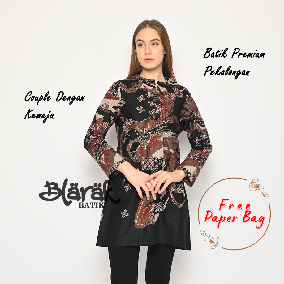 Jual BLARAK - Tunik Nirwasita Hitam | Shopee Indonesia