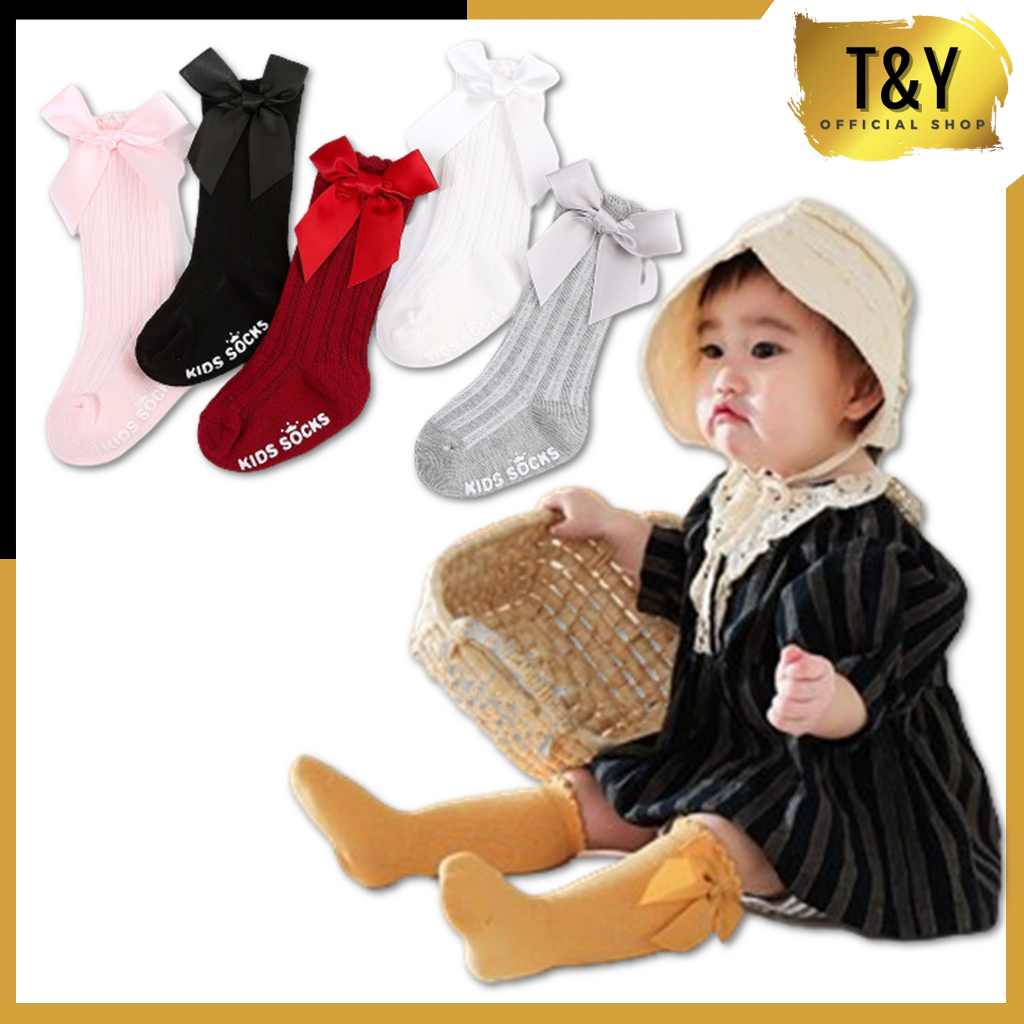 Jual T&Y Kaos Kaki Bayi Model Pita Kaus Kaki Anak Perempuan Panjang ...