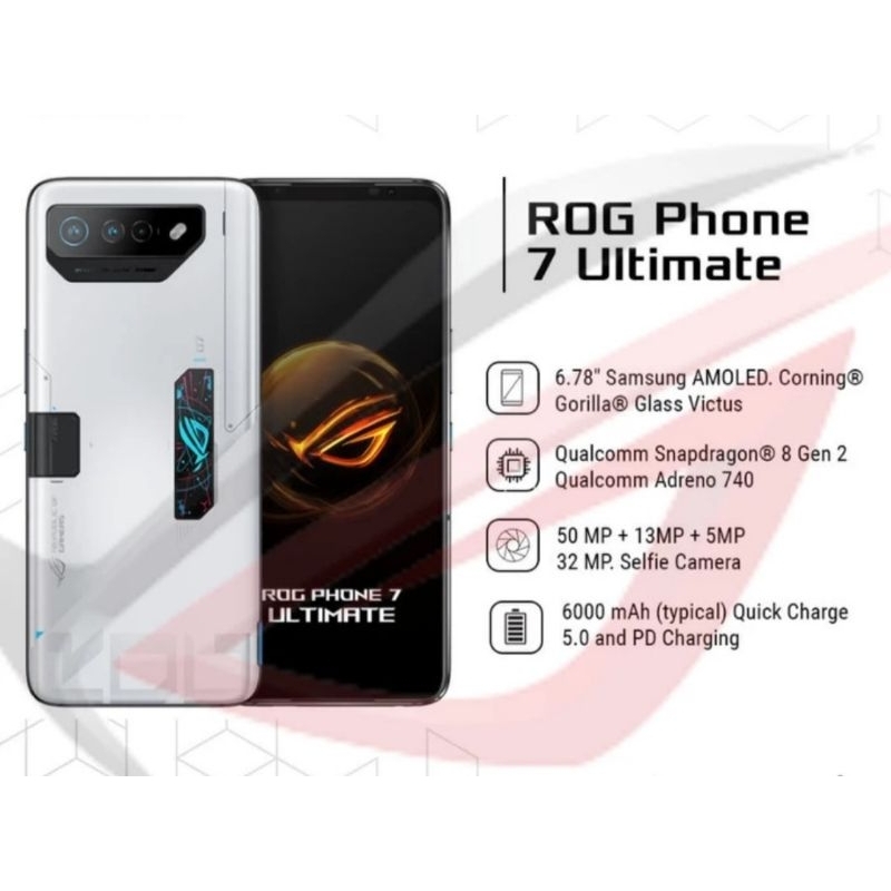 Jual Asus ROG 7 Phone Ultimate 16/512 GB Garansi Resmi | Shopee Indonesia