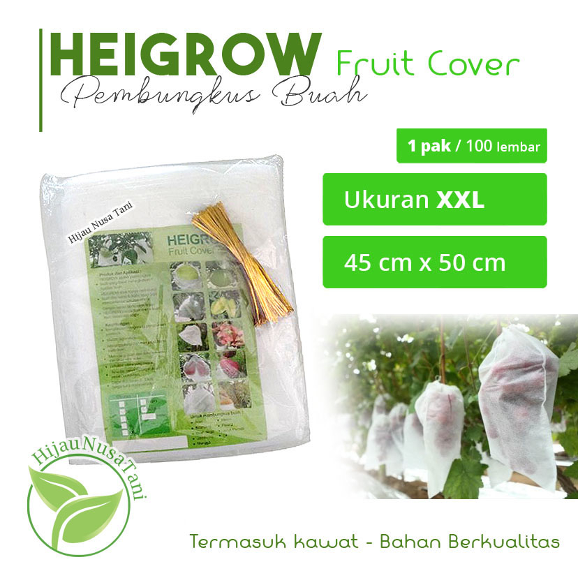 Jual HEIGROW Ukuran XXL 45x50 [ 1 PAK = 100 LEMBAR ] - Heigro Fruit ...