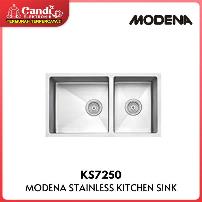 Jual MODENA Stainless Steel Kitchen Sink Daour KS7250 | Shopee Indonesia
