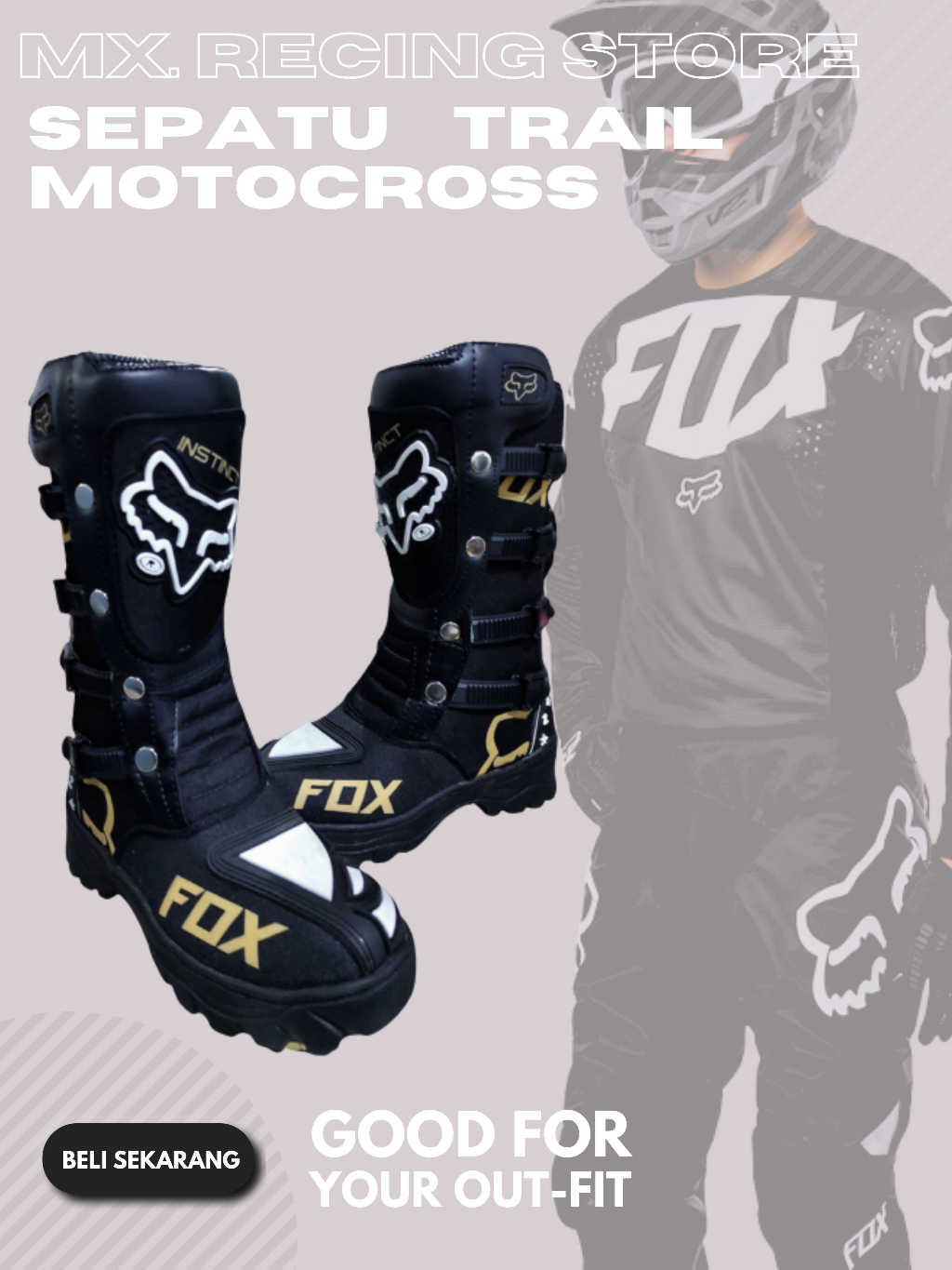 Jual sepatu motocross trail trabas adventure | Shopee Indonesia