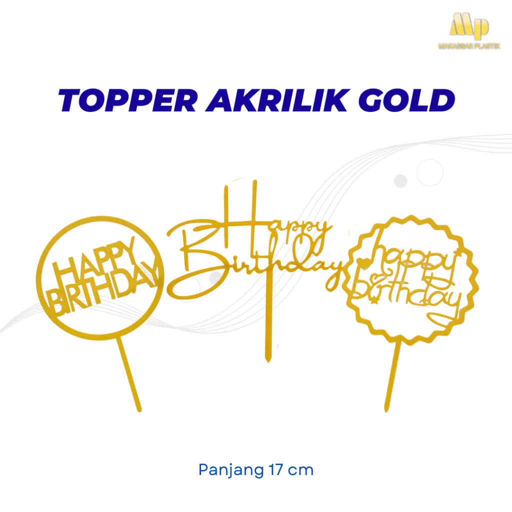 Jual Cake Topper Akrilik HBD Bingkai | Shopee Indonesia