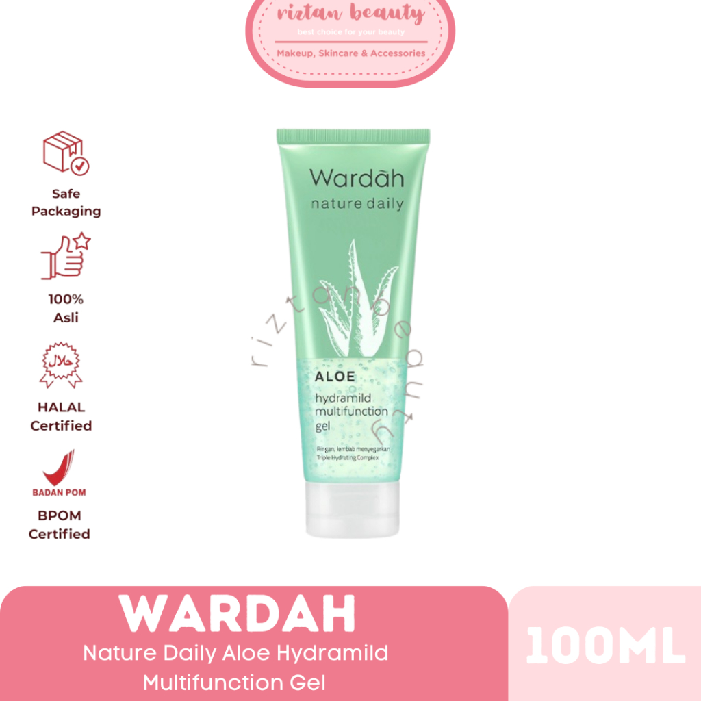 Jual WARDAH - NATURE DAILY HYDRAMILD MULTIFUNCTION GEL 100ML | Shopee ...